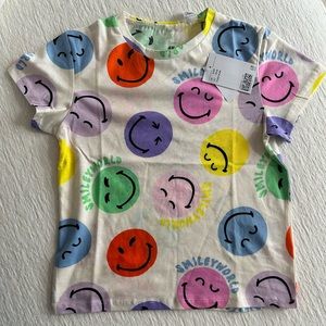 H&M | Shirts & Tops | Smiley Face Short Sleeve T Shirt | Poshmark